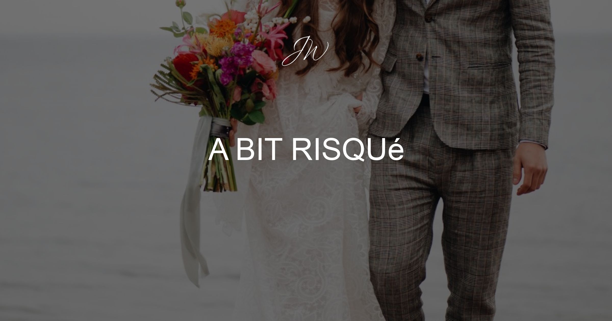 A Bit Risqué Wedding Cake Toppers | Jayne Williams